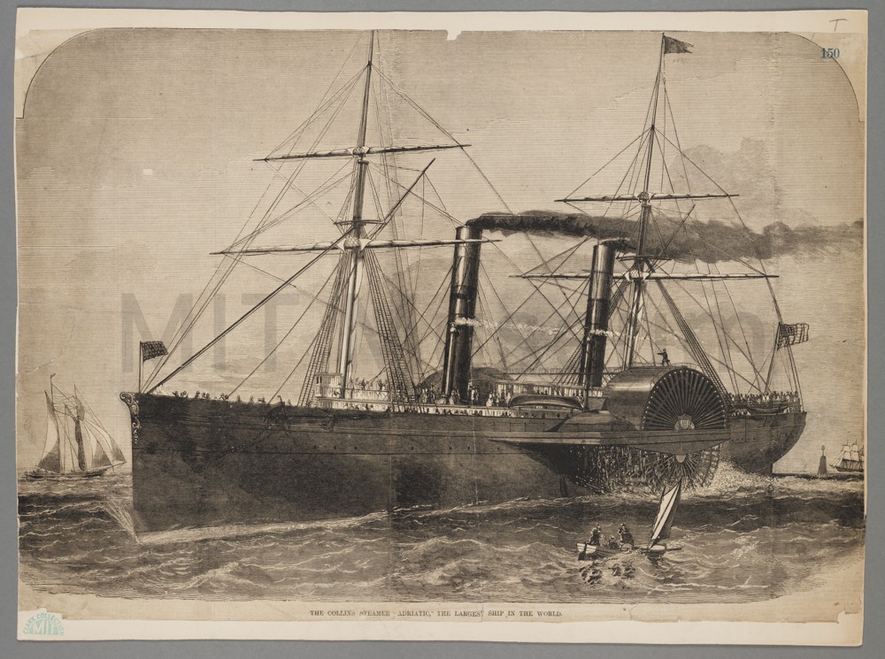 The Collins Steamer "Adriatic," The Largest Ship in the World | Forbes ...